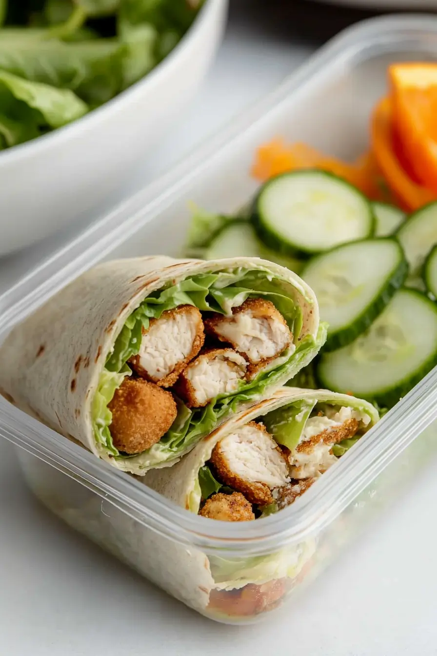 Simple Chicken Nugget Wrap