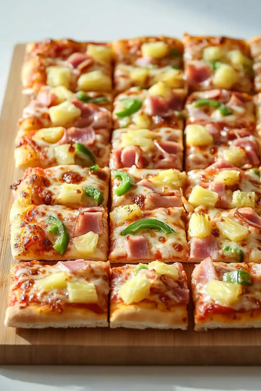 Quick Leftover Ham Pizza