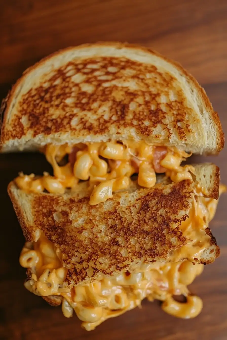 Decadent Mac and Cheese Grilled Cheese Sandwiches