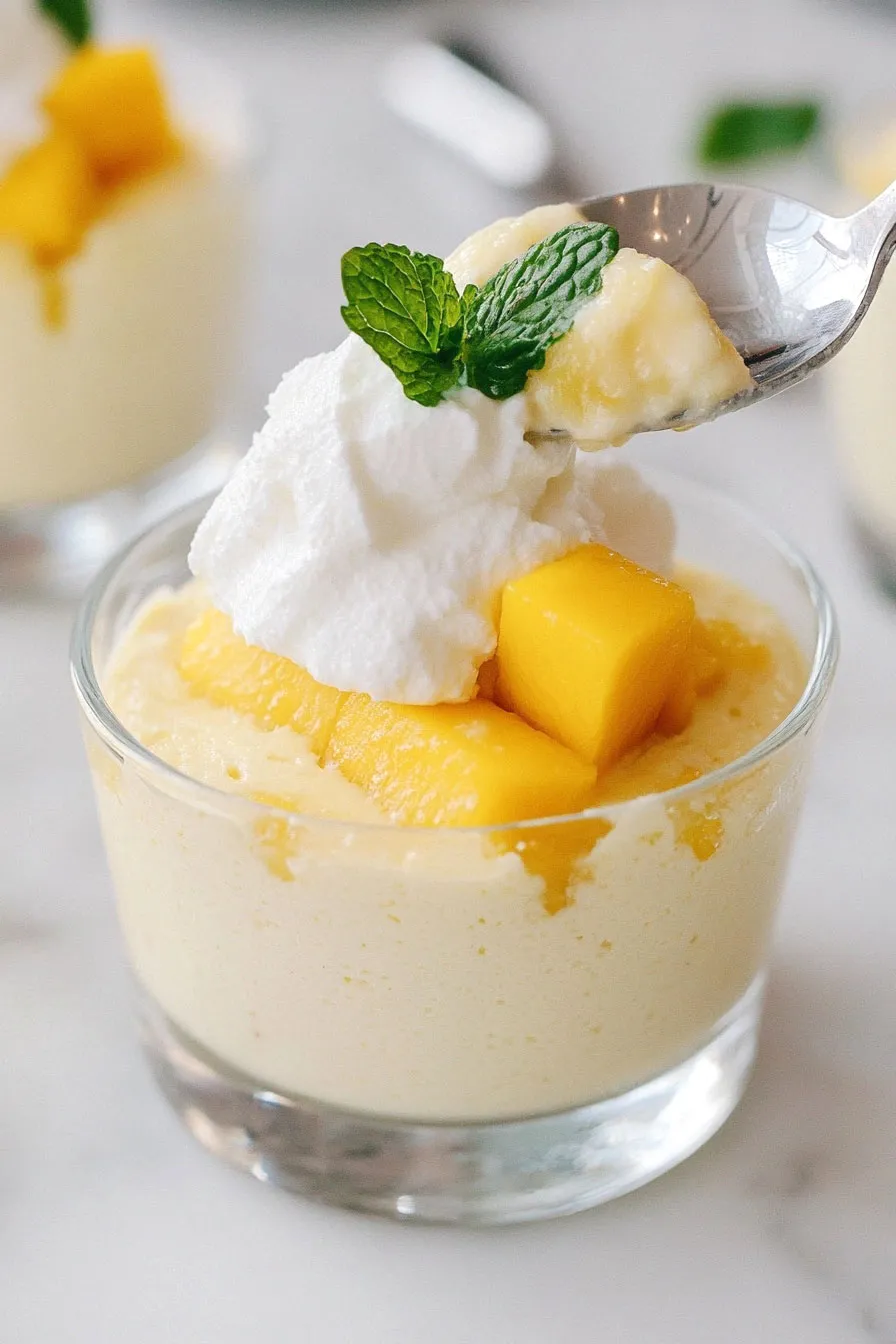 Fluffy Mango White Chocolate Mousse Cake