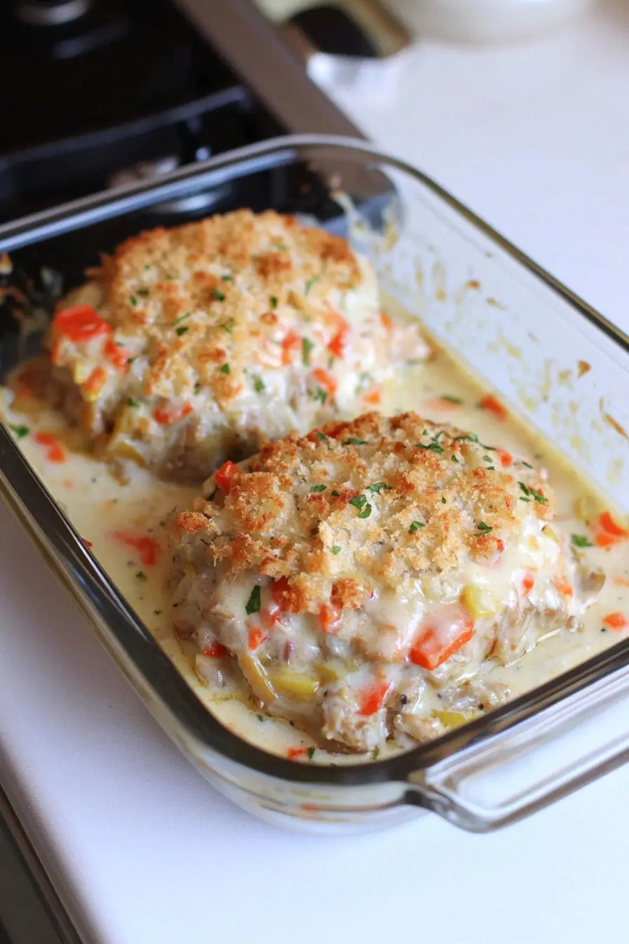 Savory Crab Stuffed Orange Roughy