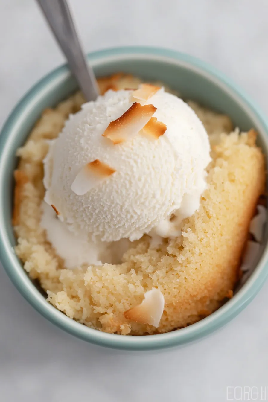 Healthy Keto Coconut Flour Mug Cake