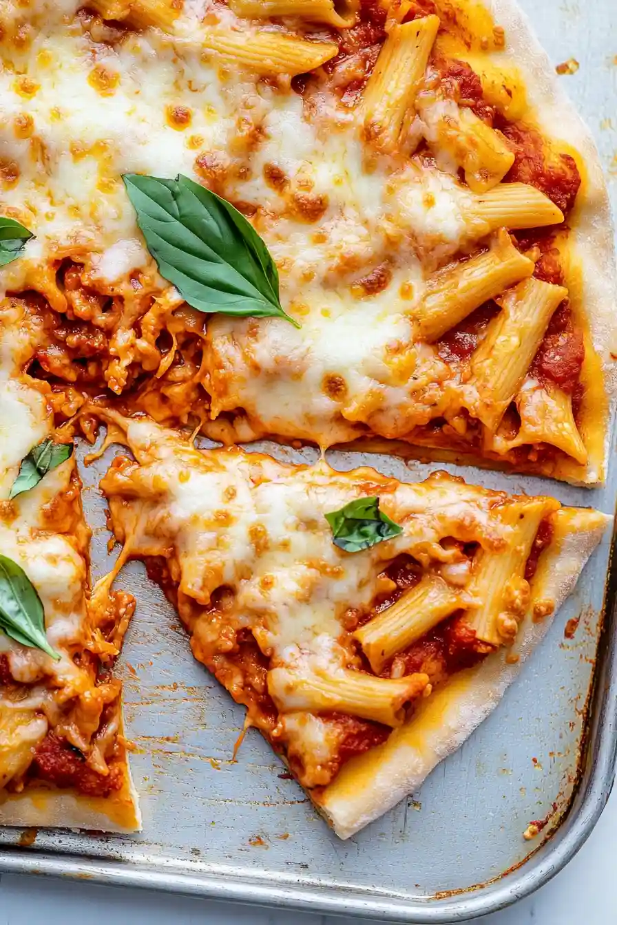 Healthy Baked Ziti Pizza