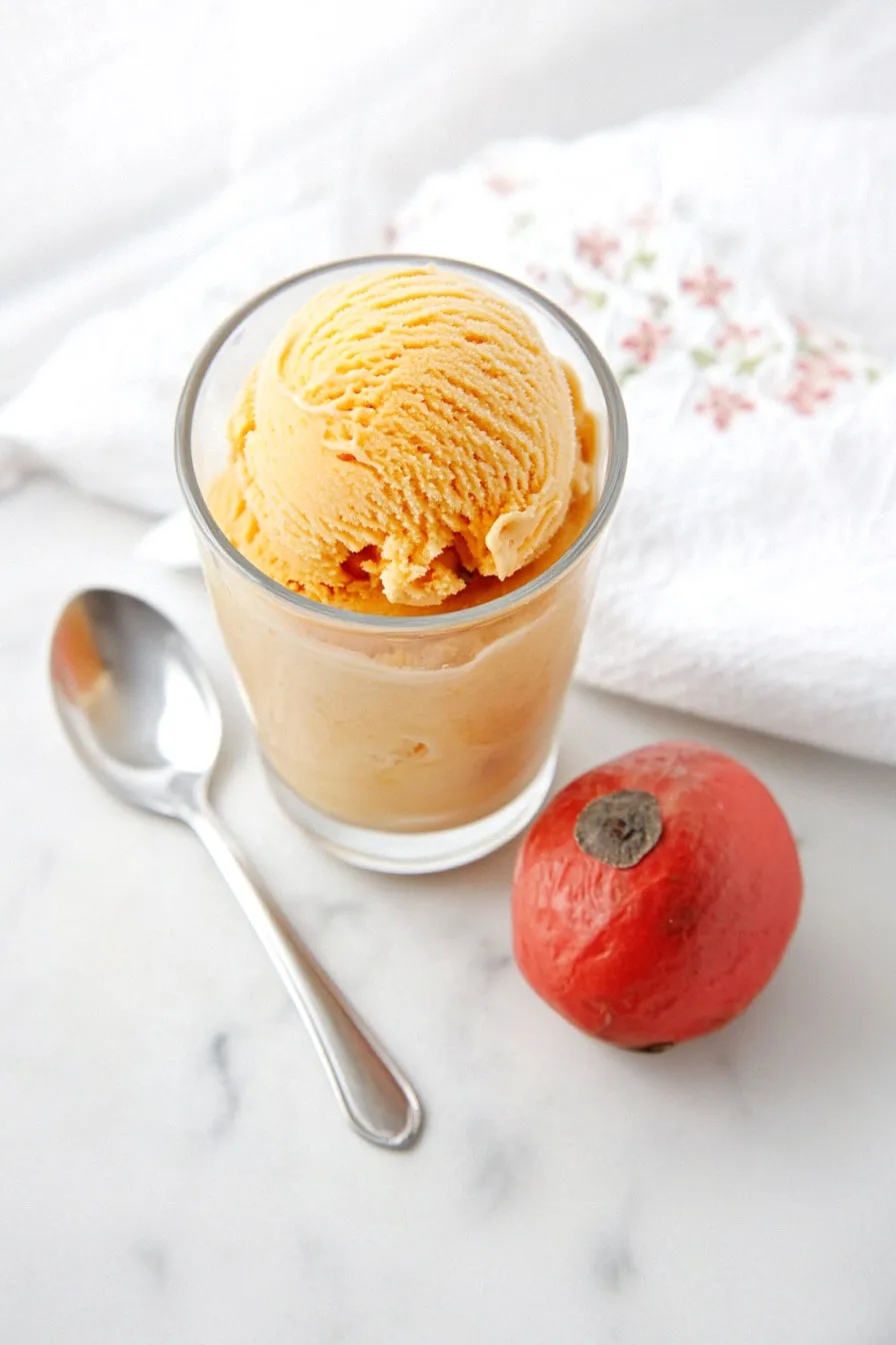 Rich Persimmon Ice Cream