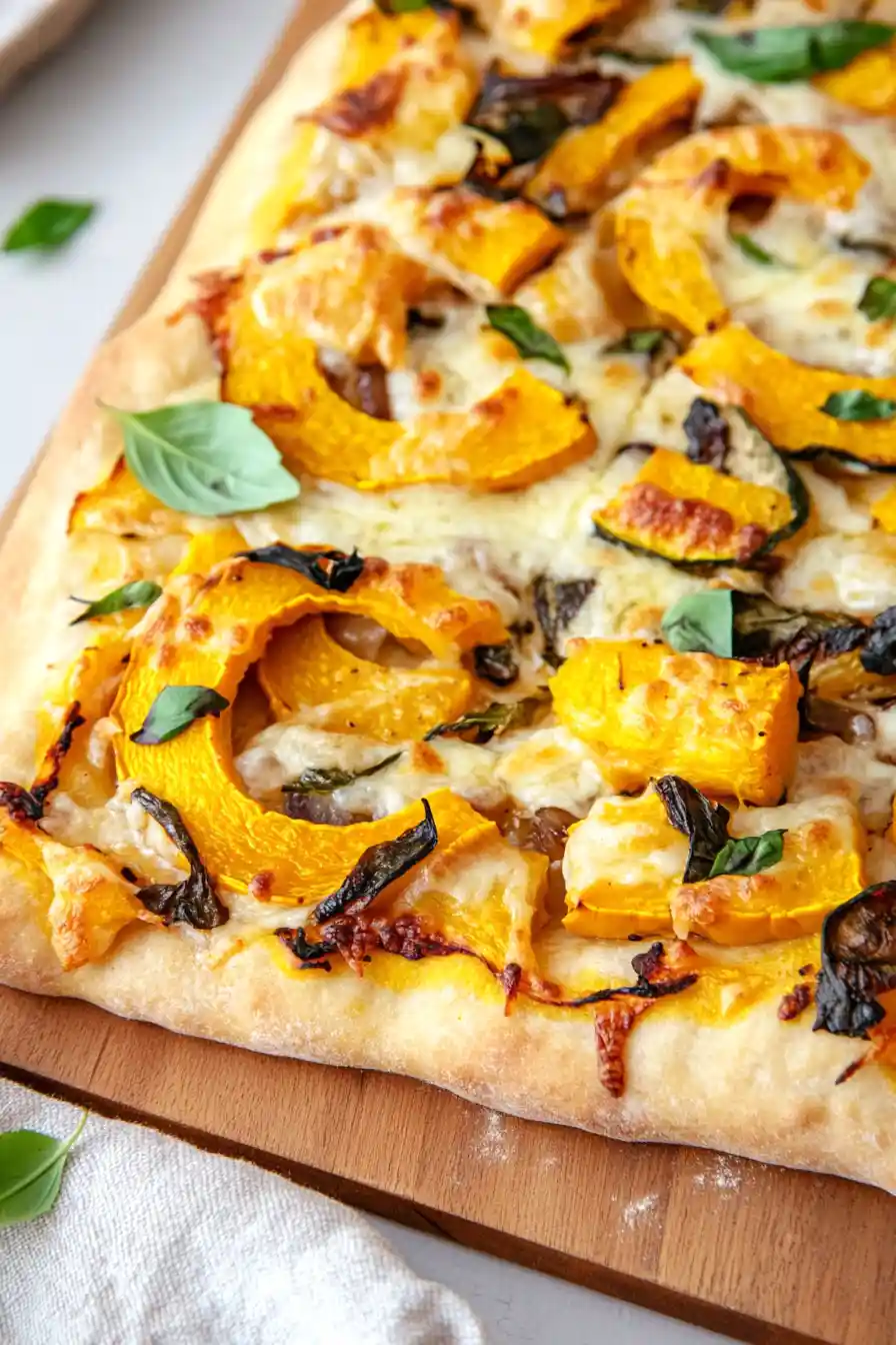 Homemade Delicata Squash Pizza