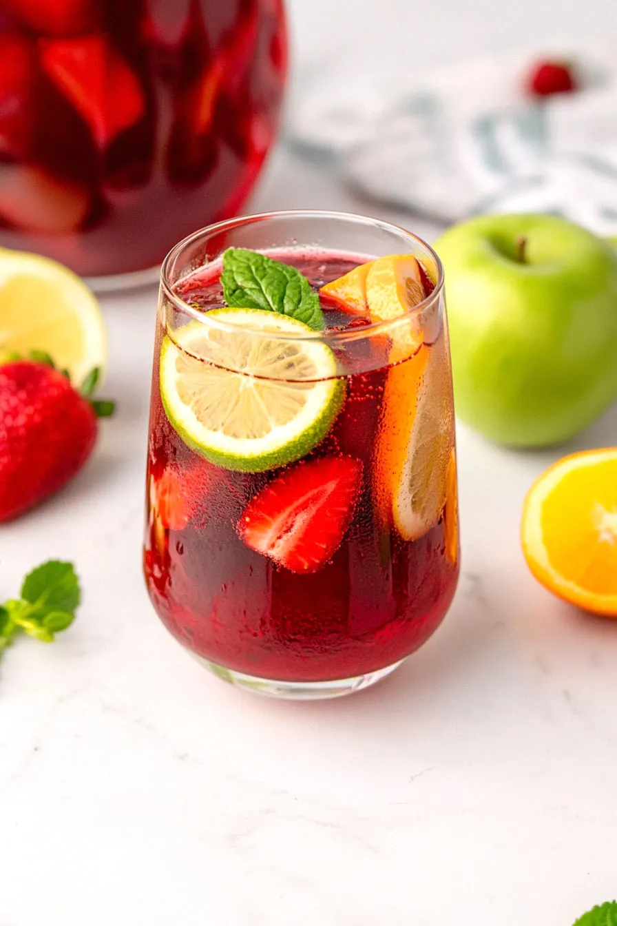 Vibrant Sangria Mocktail Recipe