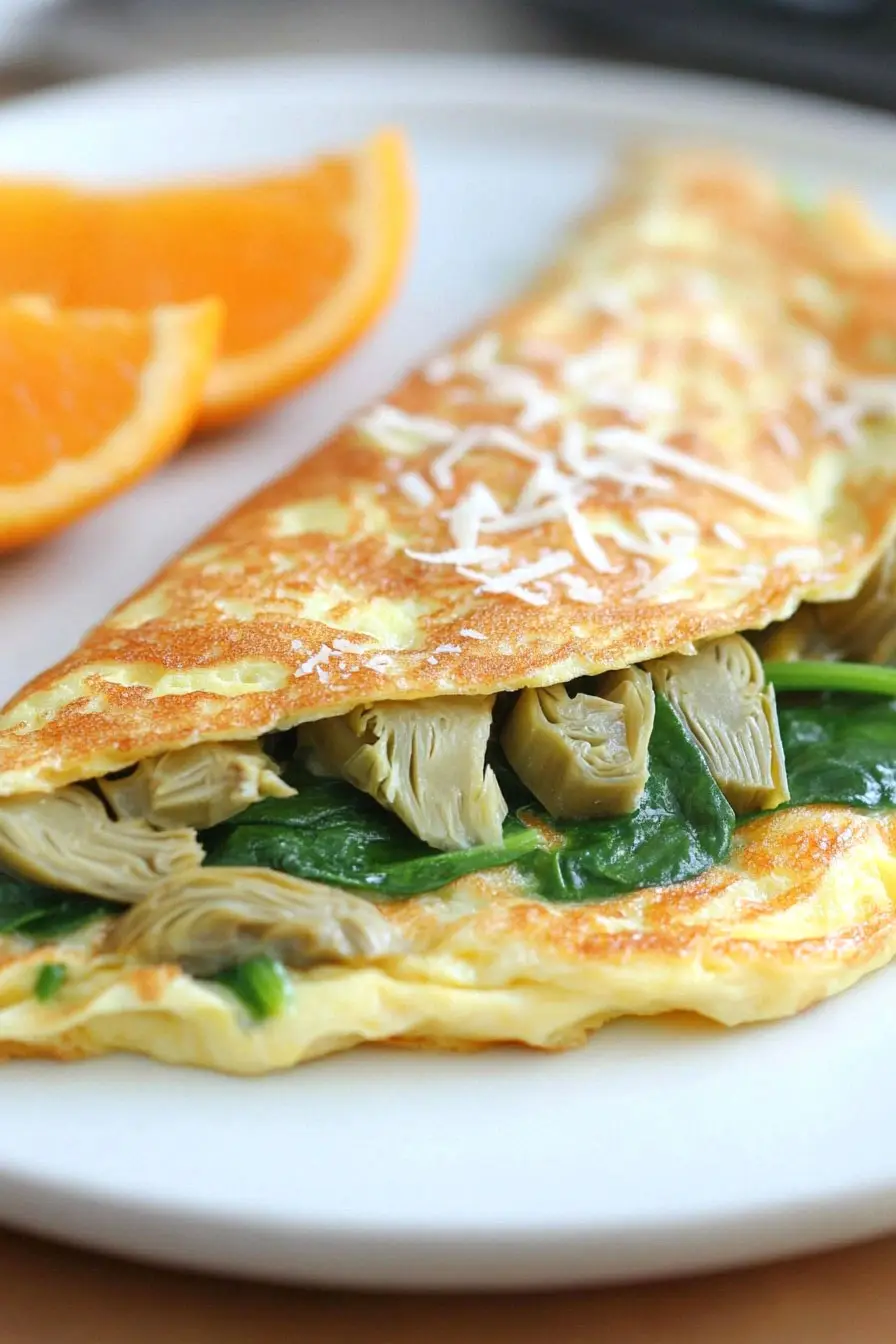 Quick Artichoke Omelet