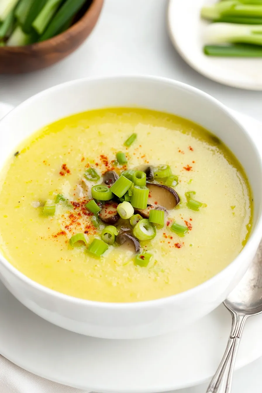 Healthy No Potato Leek Soup