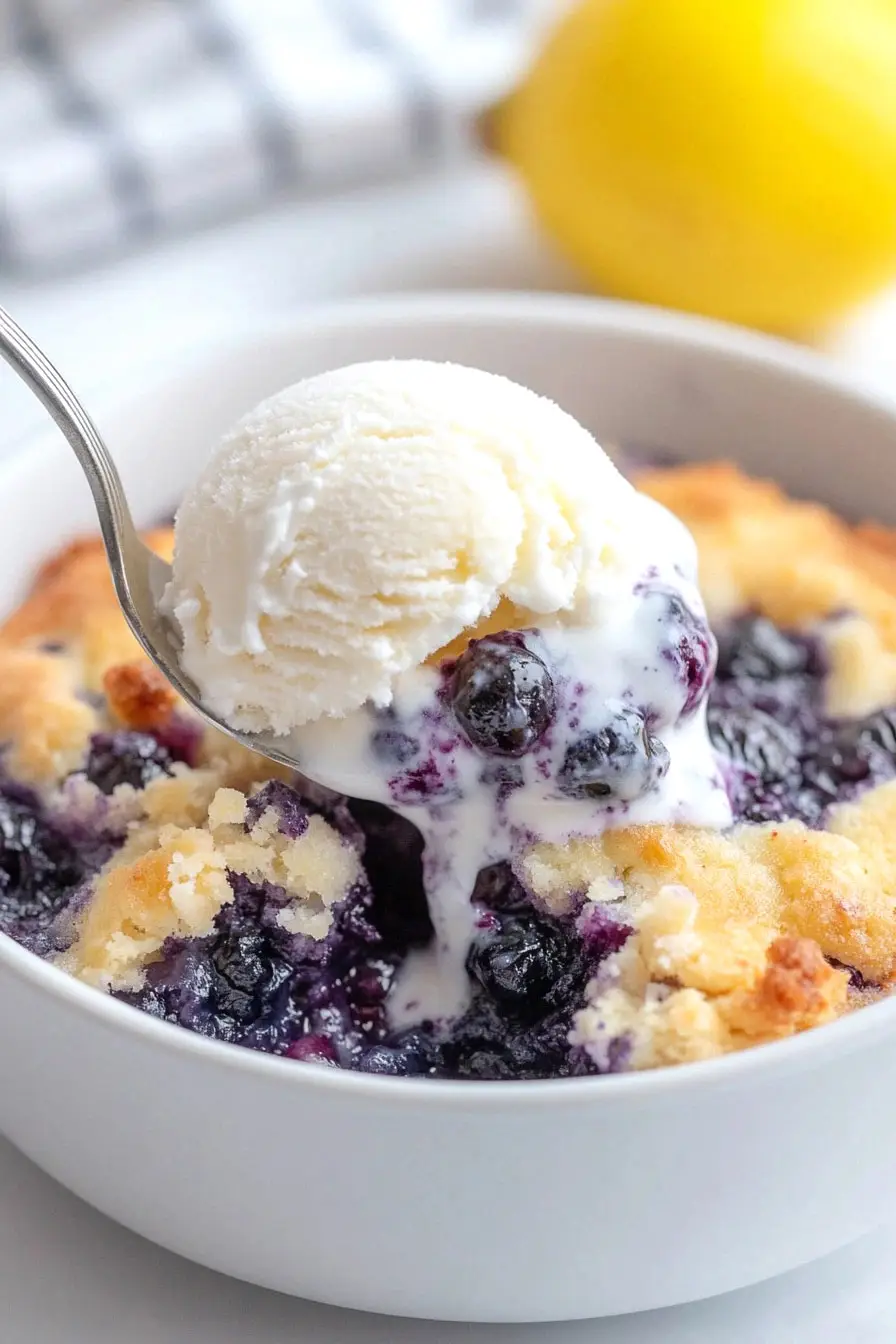 Tasty Bisquick Lemon Cobbler