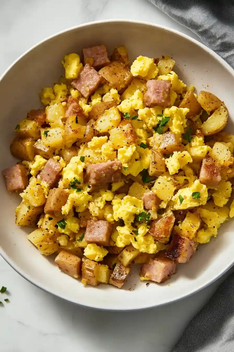 Savory Spam Hashbrown Snack