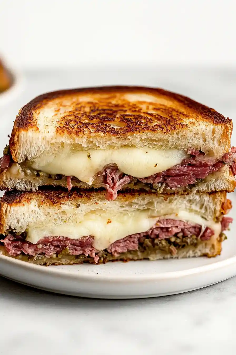 Melted Corned Beef Grilled Cheese