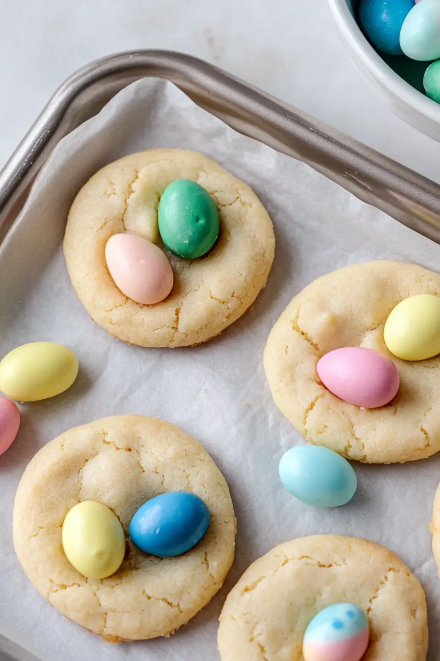 Festive Easter Egg Shortbread Cookies