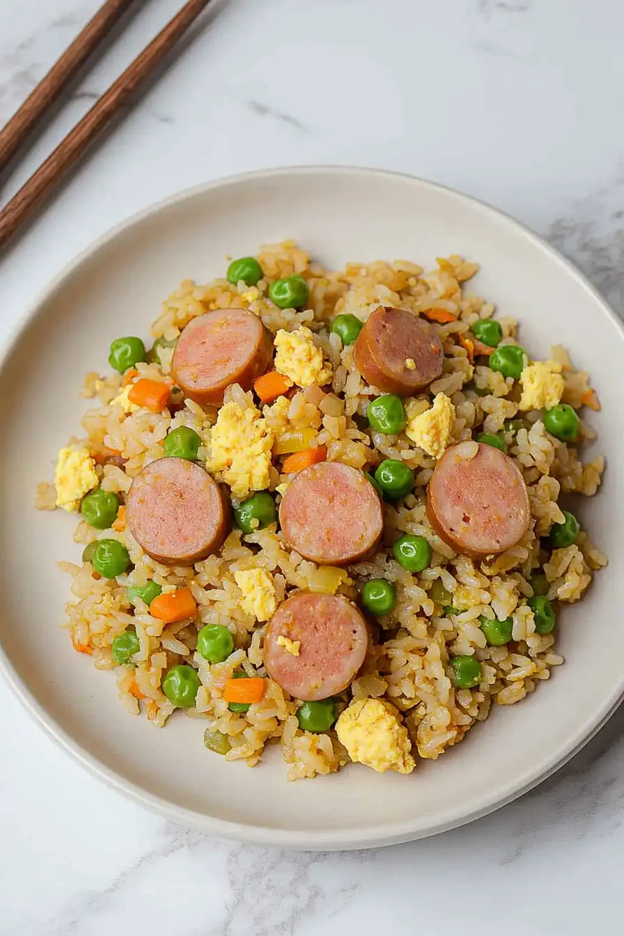 Quick & Easy Hot Dog Fried Rice