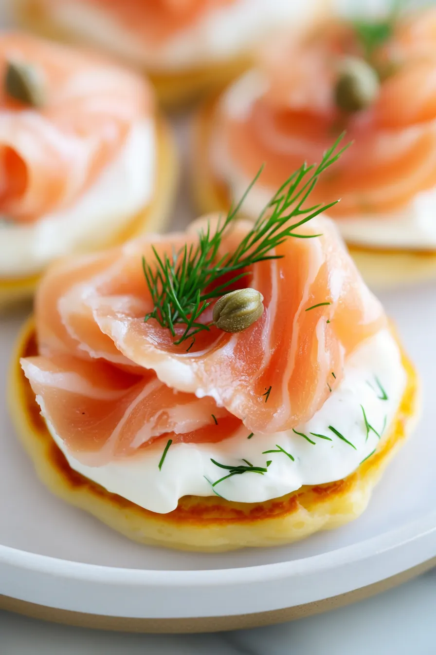 Healthy Easter Smoked Salmon Blinis