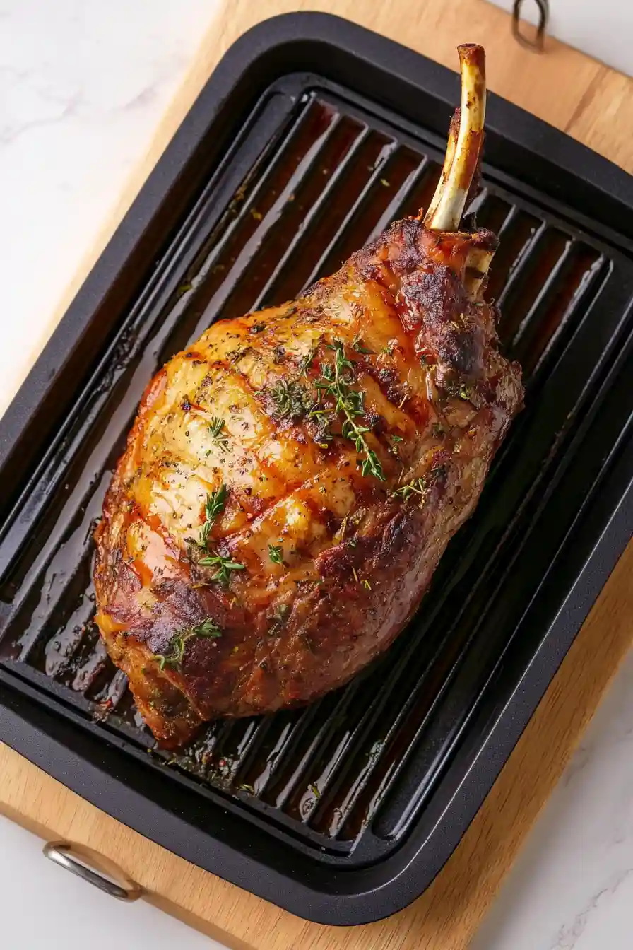 Simple Roast Half Leg of Lamb