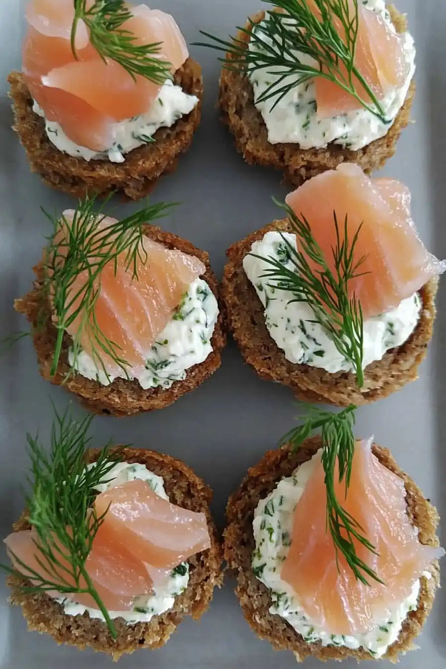 Healthy Easter Smoked Salmon Canapes