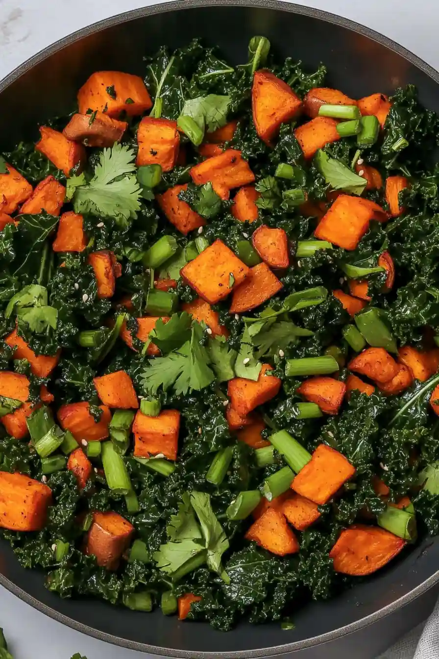 Savory Sweet Potato and Kale Hash