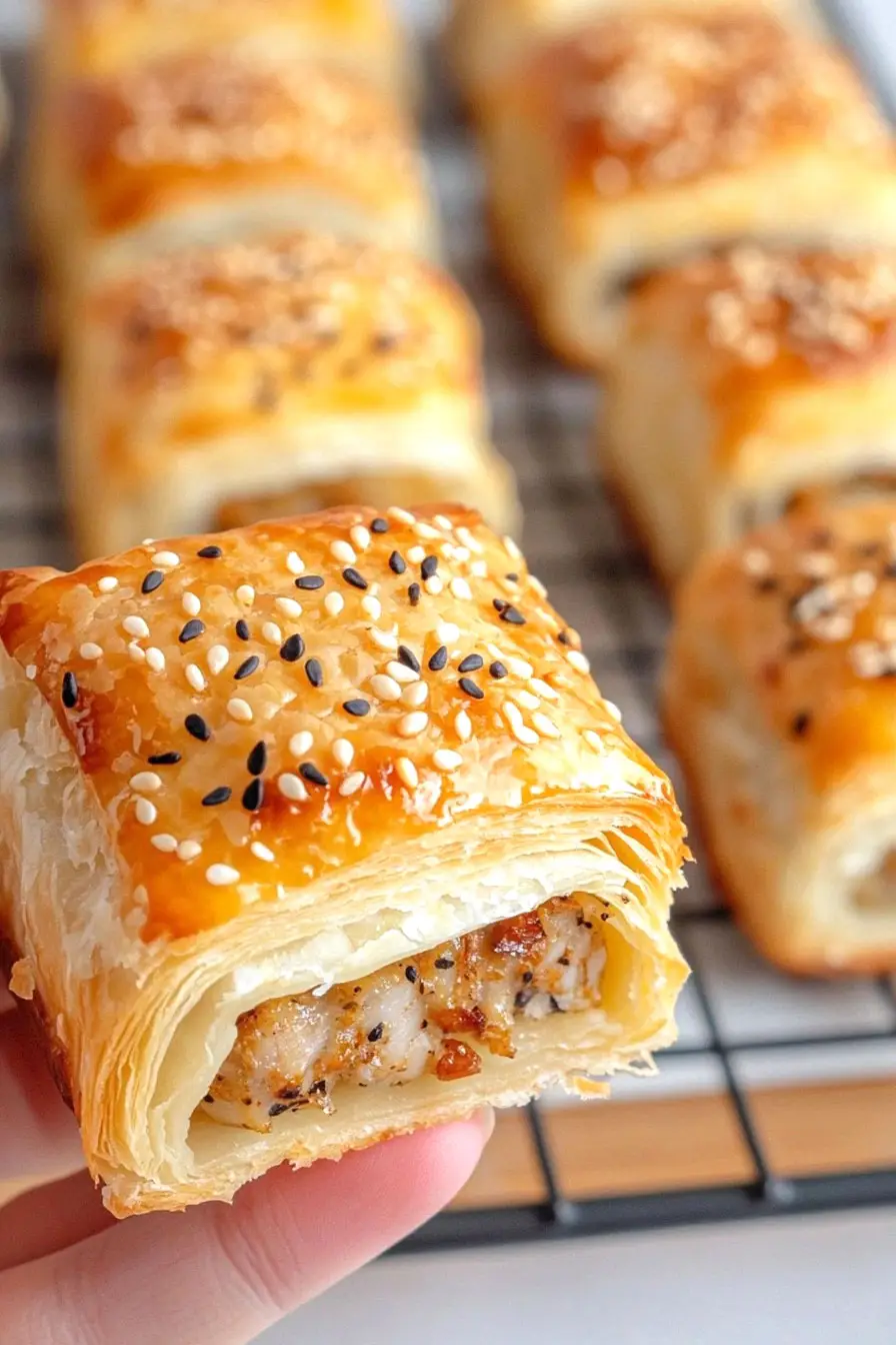 Flaky Chicken Sausage Roll Ups