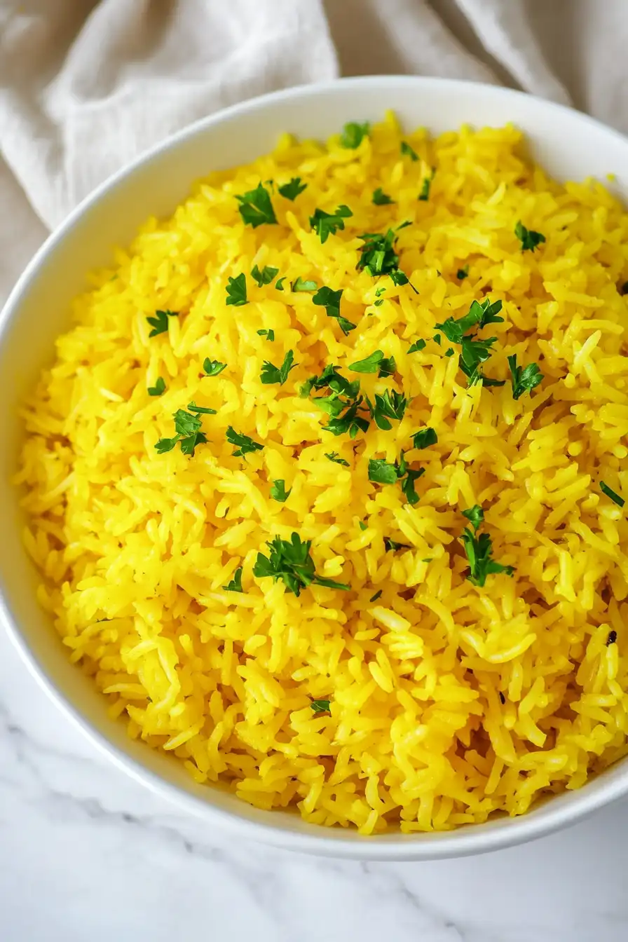 Best Rice Cooker Turmeric Rice Recipe