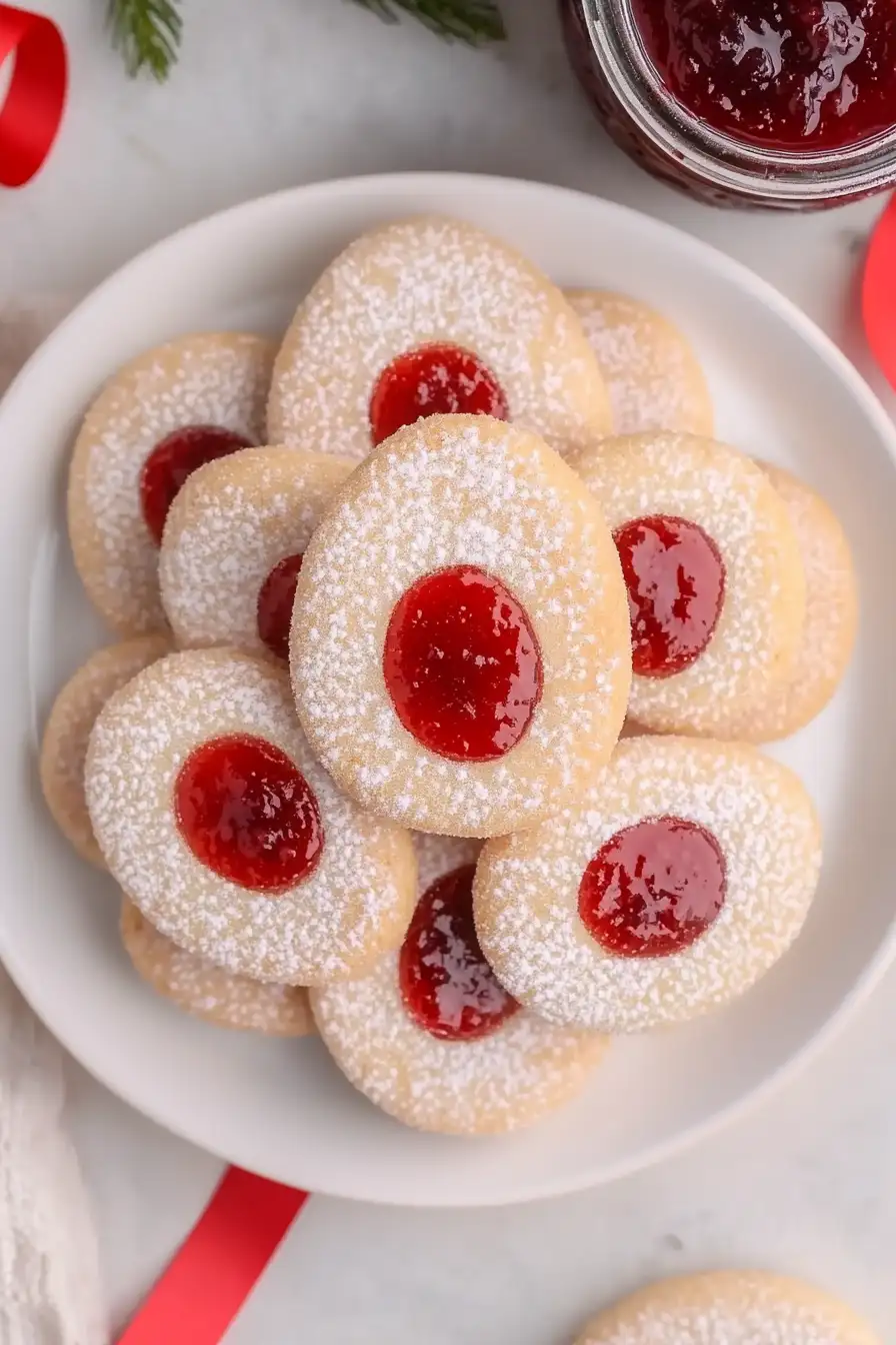 Soft Easter Jam Cookies