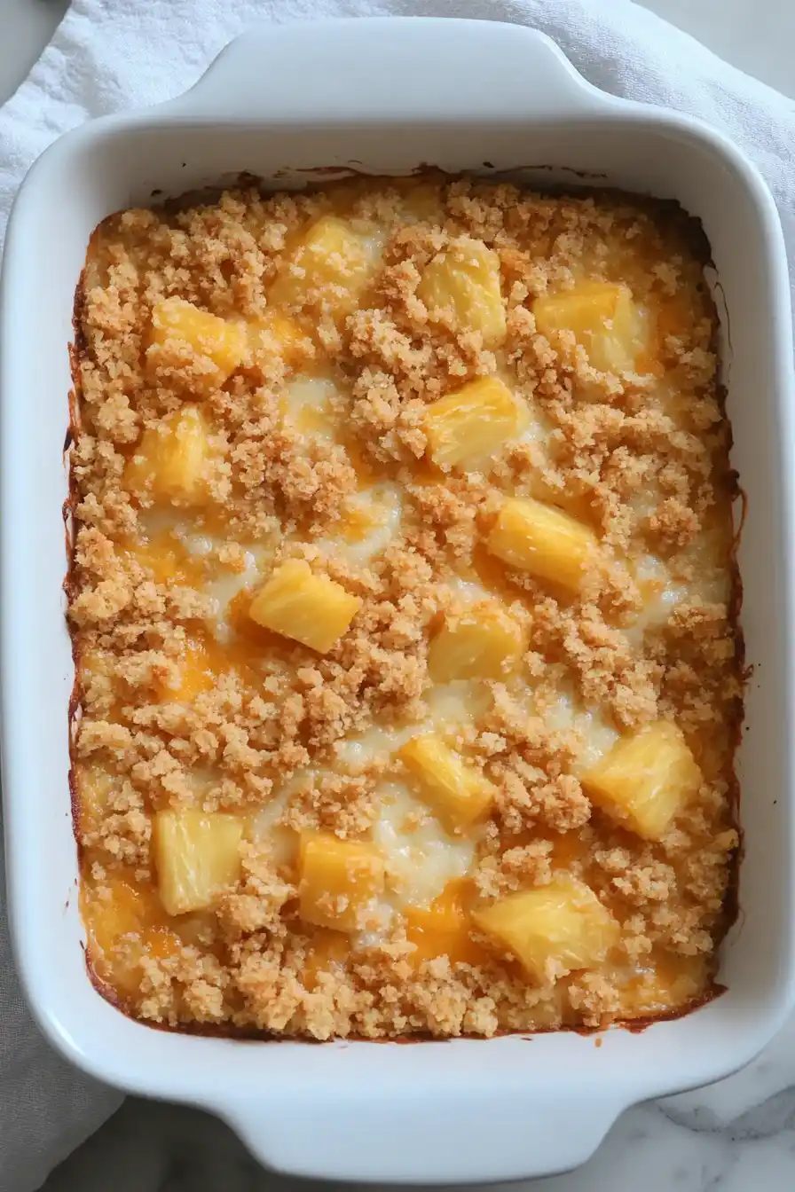 Creamy Easter Pineapple Cheese Casserole