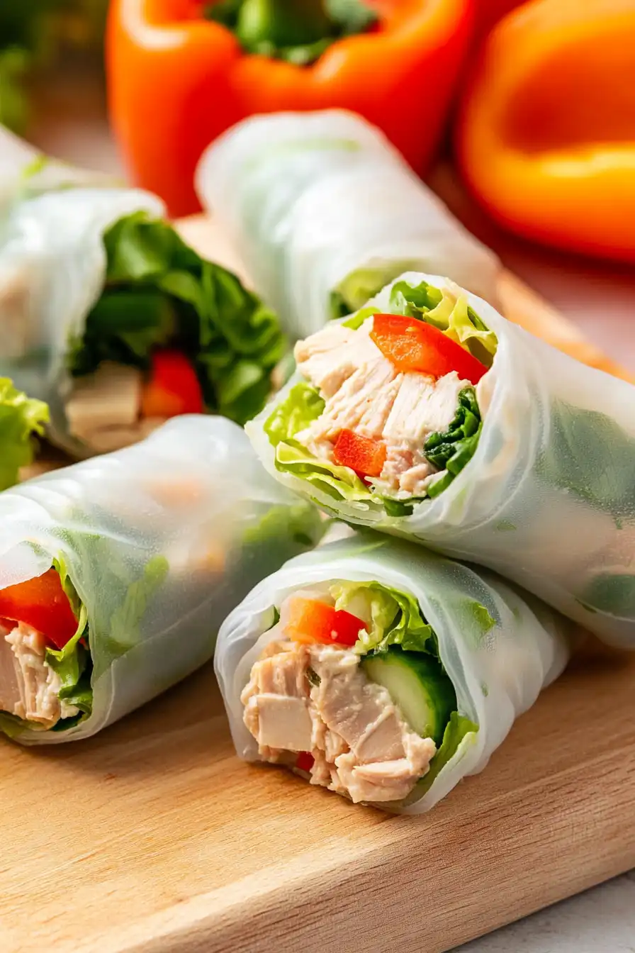 Easy Tuna Salad Spring Rolls
