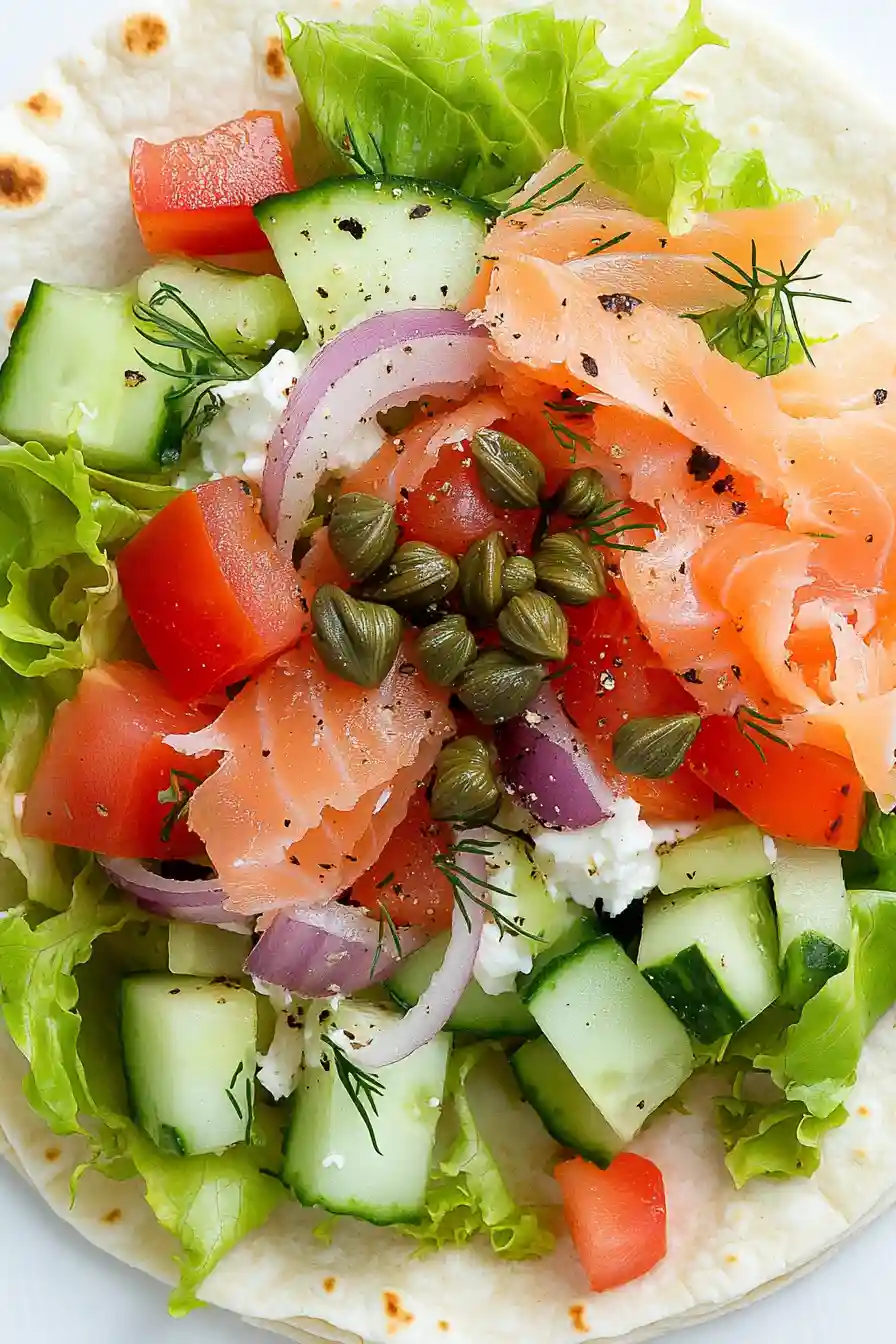 Fluffy Smoked Salmon Wrap