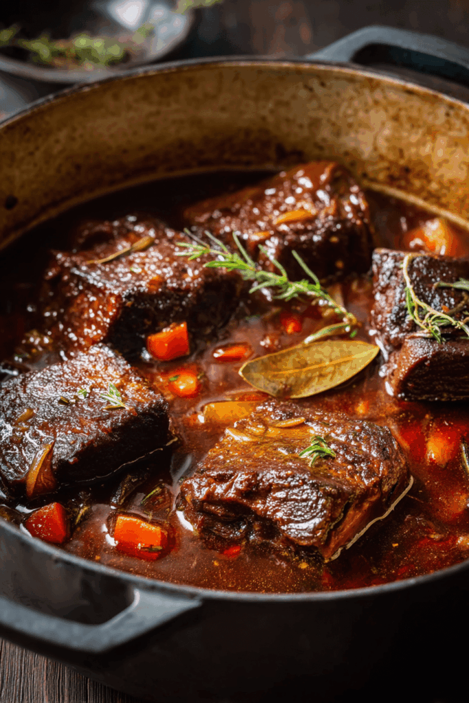 Flavorful Beef Short Ribs in Dutch Oven