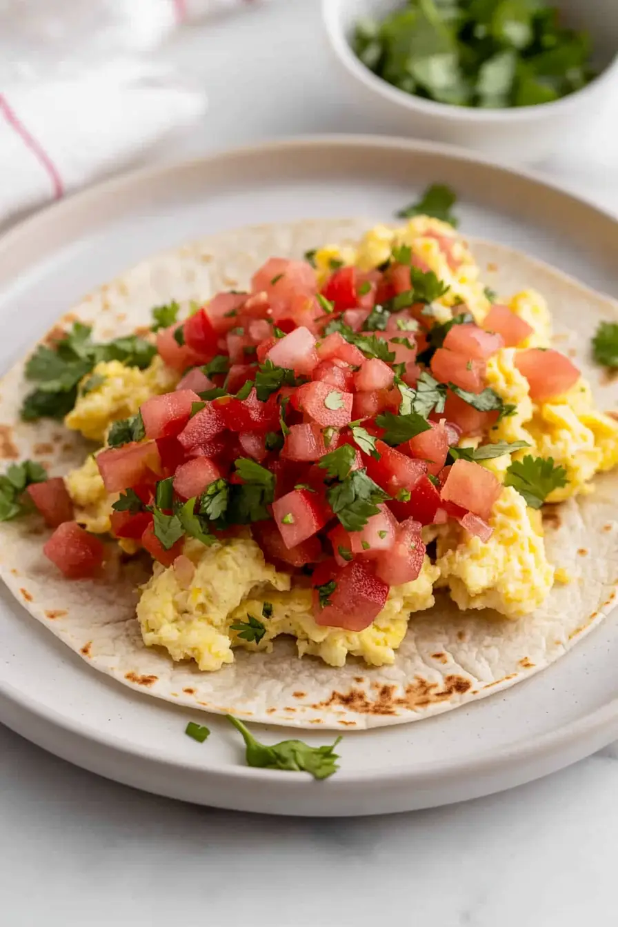 Spicy Pico de Gallo and Eggs