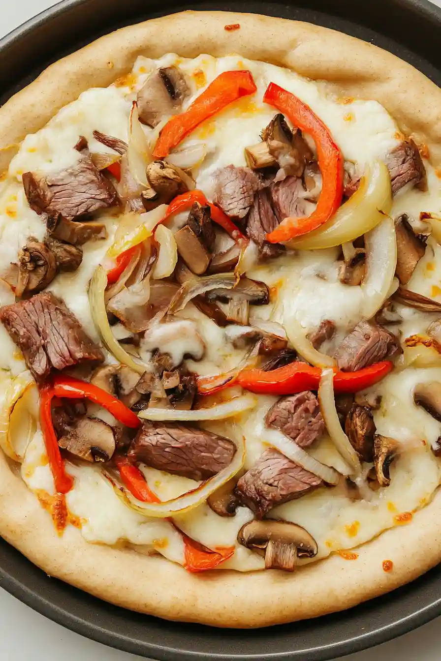 Tasty Prime Rib Pizza
