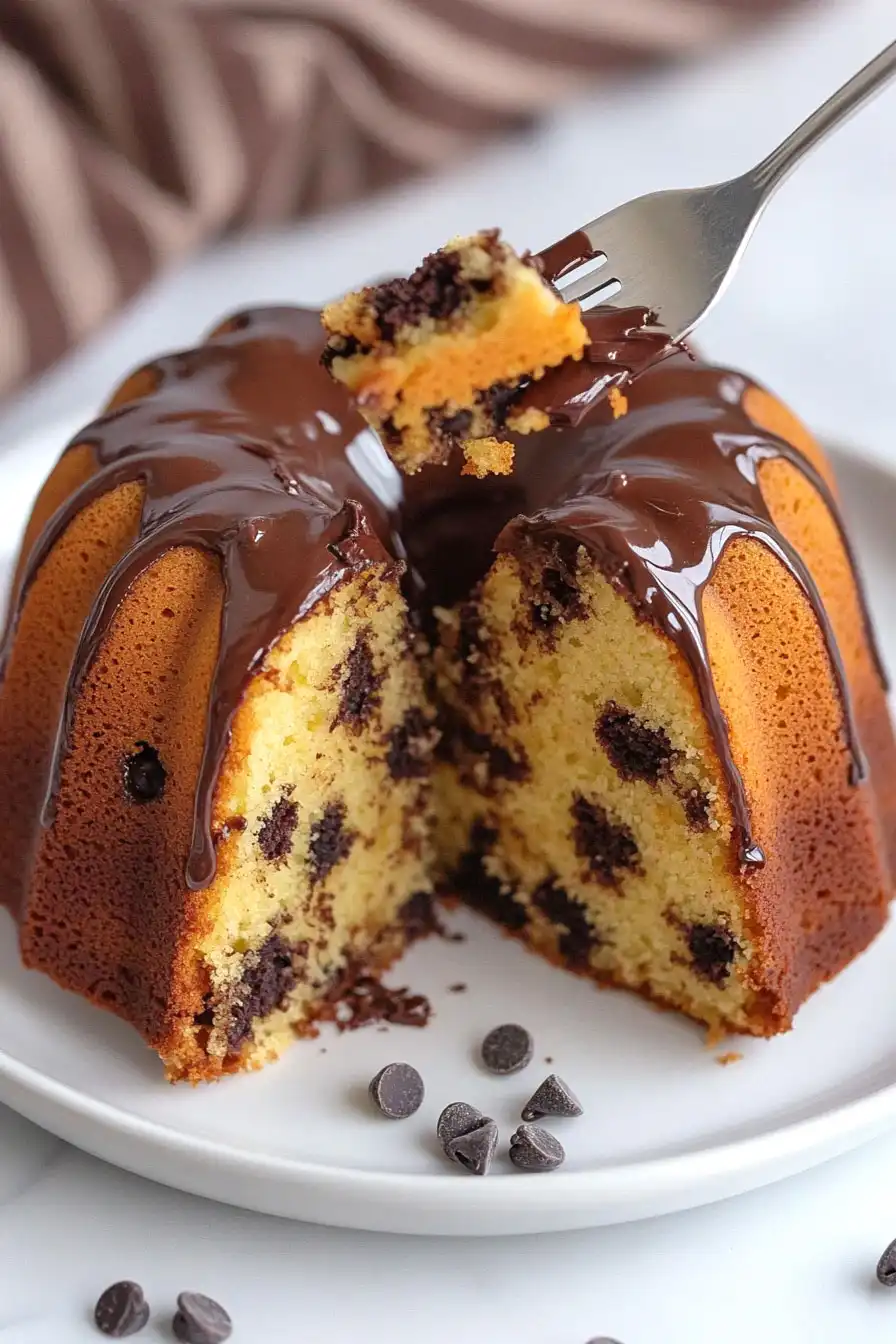 Fluffy Chocolate Chip Bundt Cake