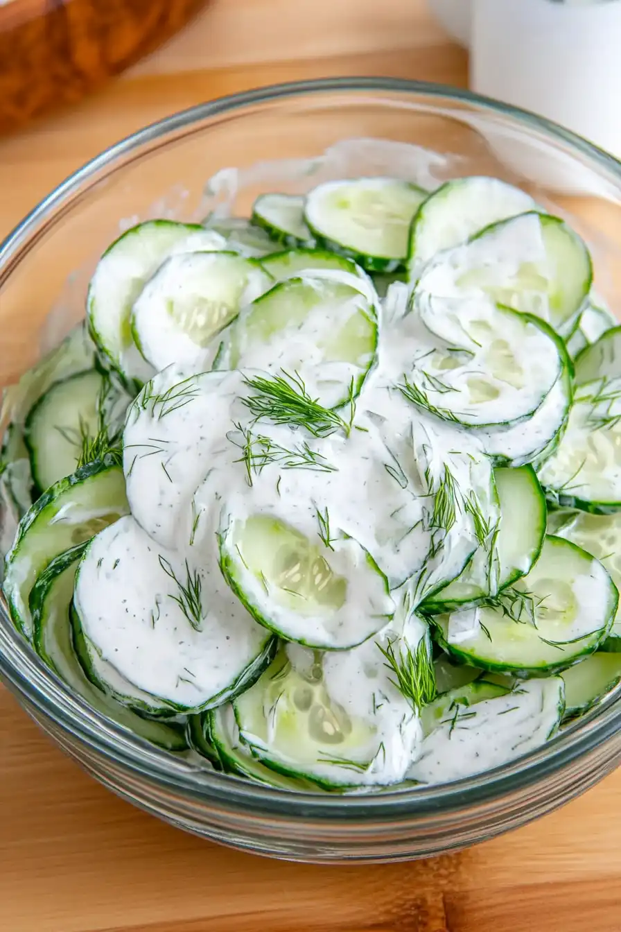 Easy Ukrainian Cucumber Salad