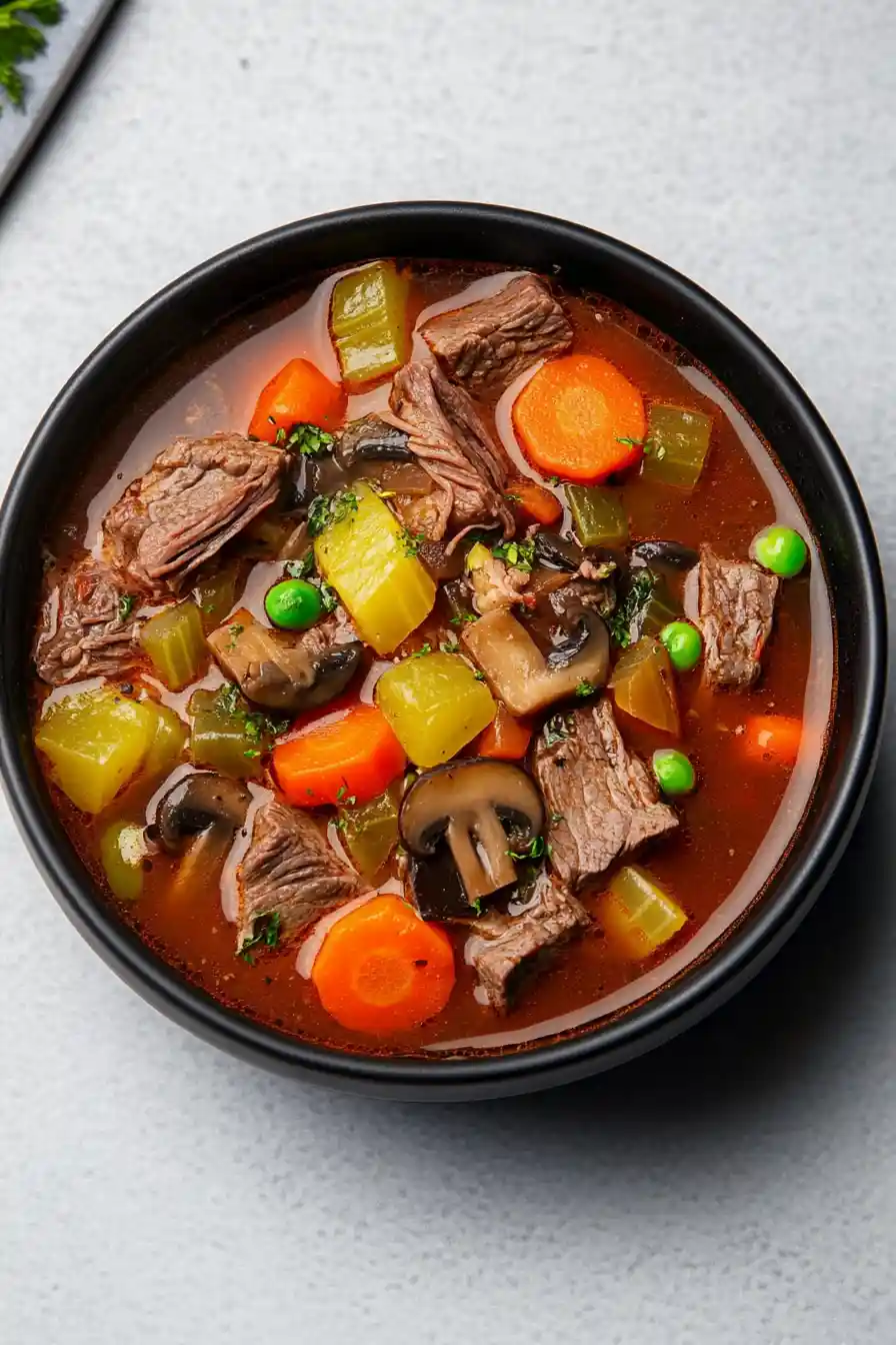 Delicious Roast Beef Vegetable Soup