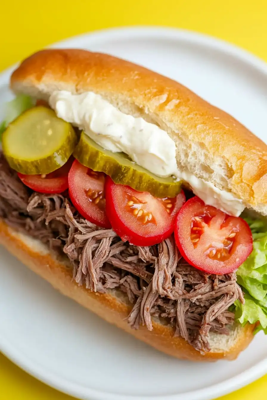 Healthy Roast Beef Po' Boy