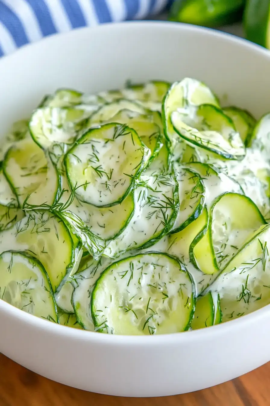 Zesty German Cucumber Salad