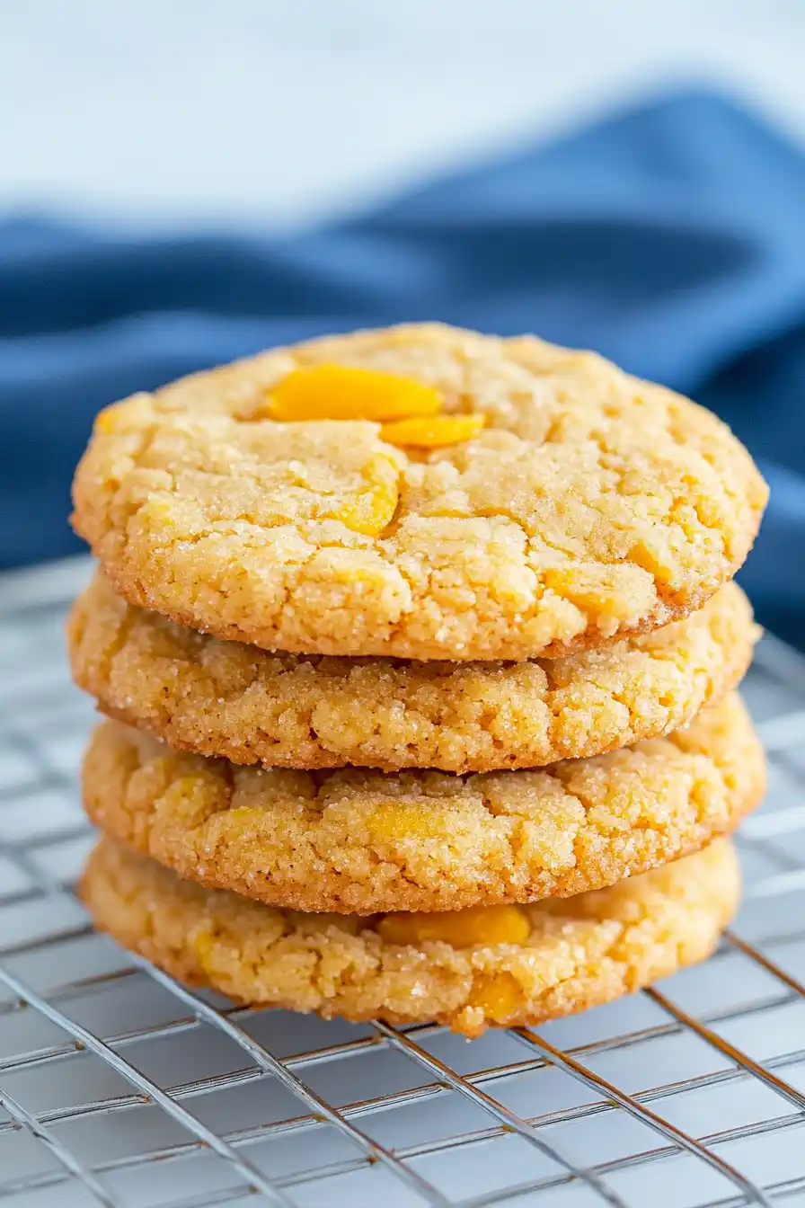 Soft Eggless Mango Cookies