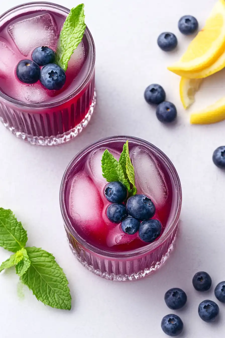 Easy Blueberry Gin and Tonic
