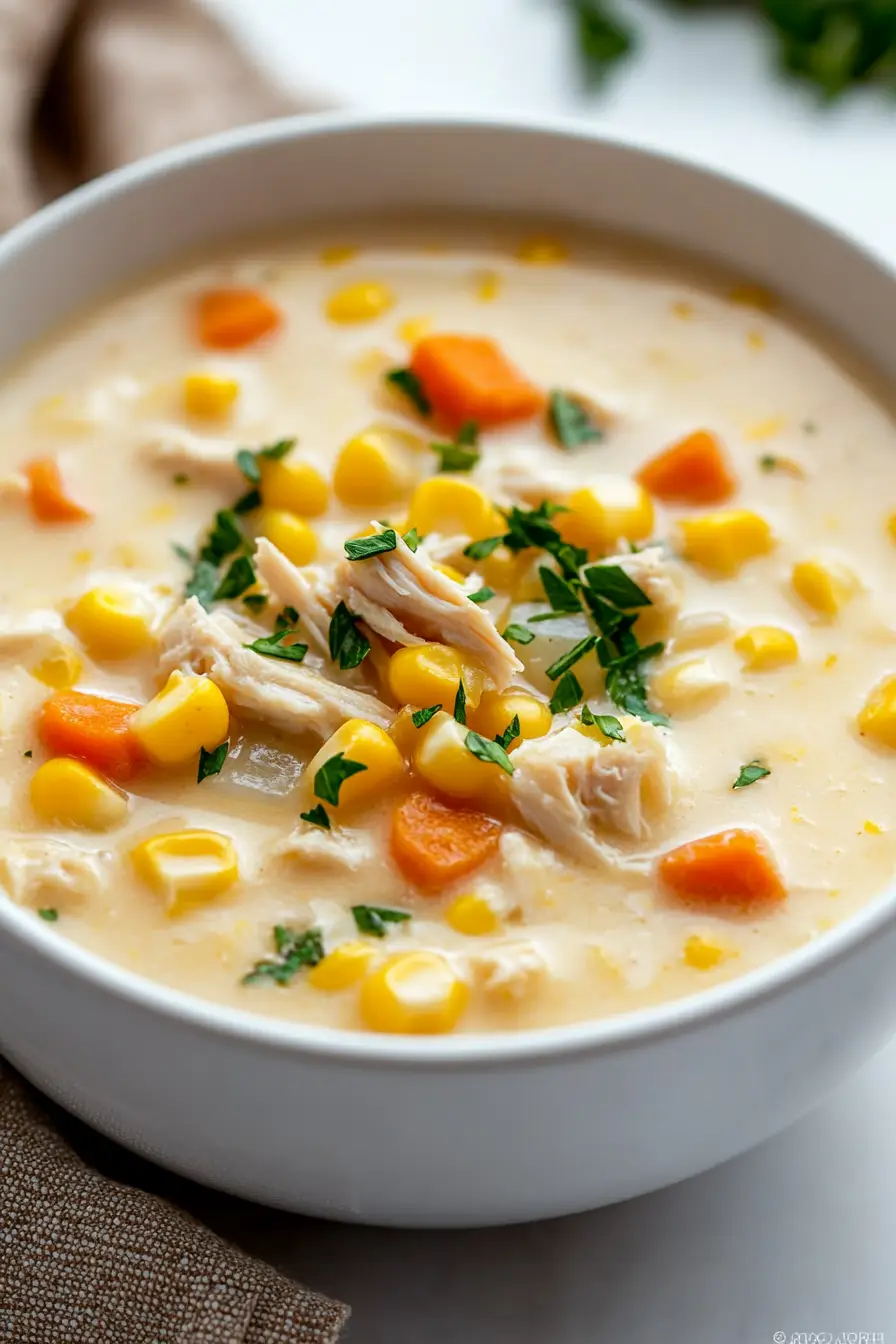 Simple Crockpot Corn Soup