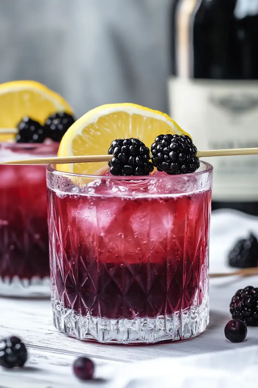 Quick Mulberry Gin Cocktail