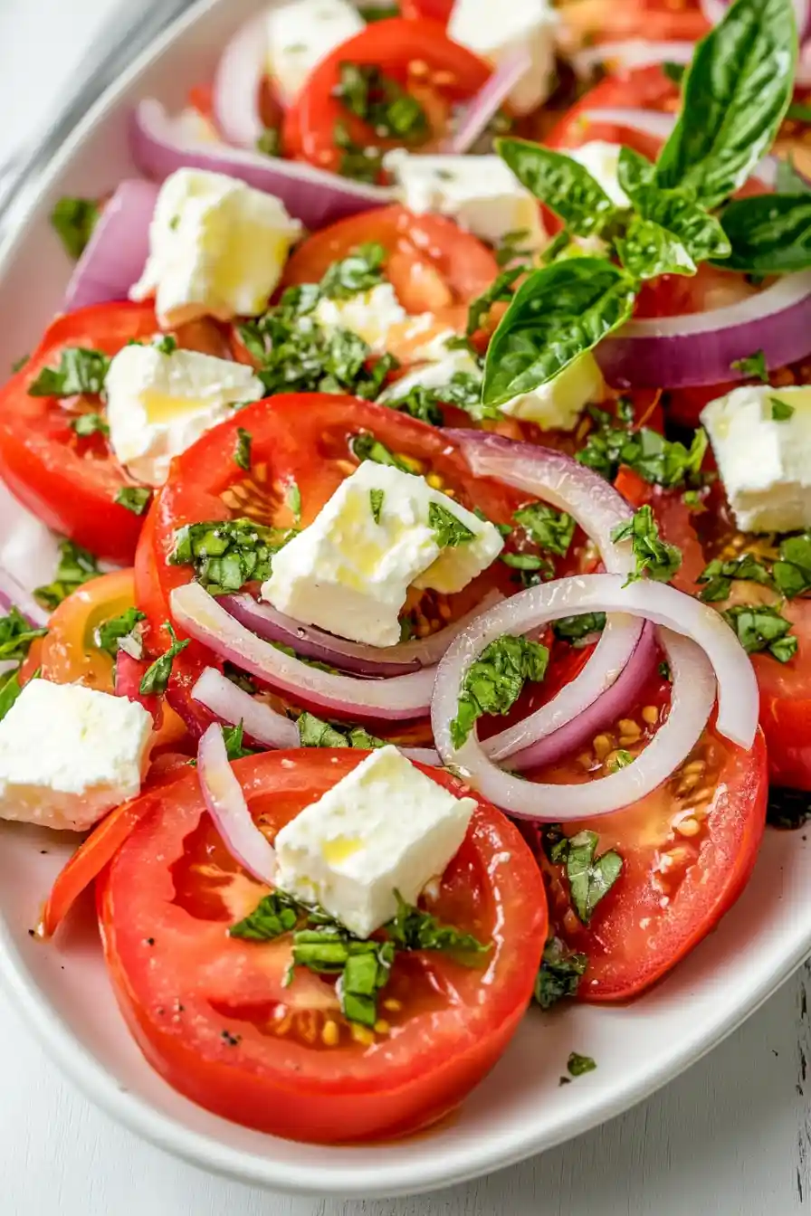 Chilled Tomato Feta Salad
