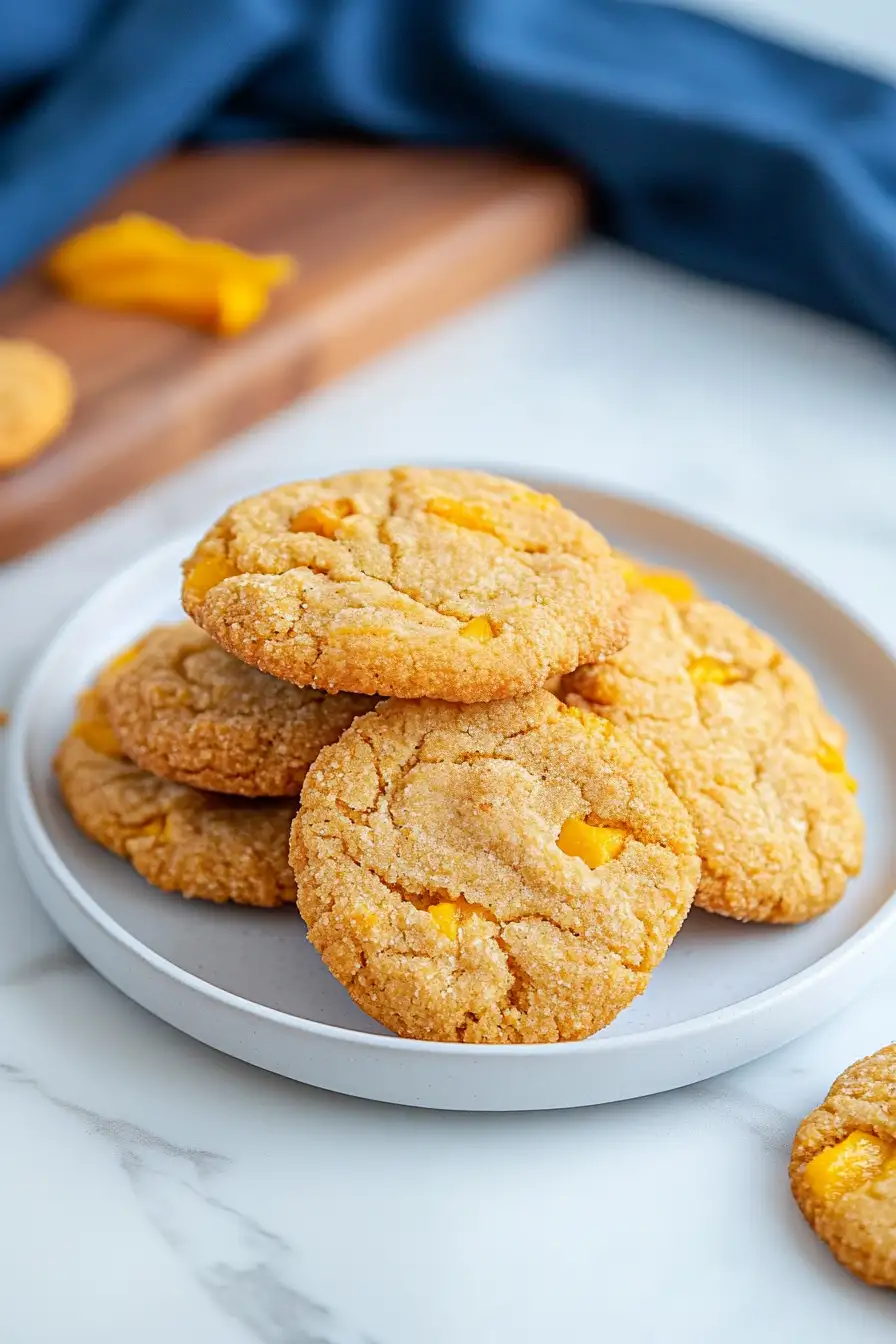 Soft Eggless Mango Cookies