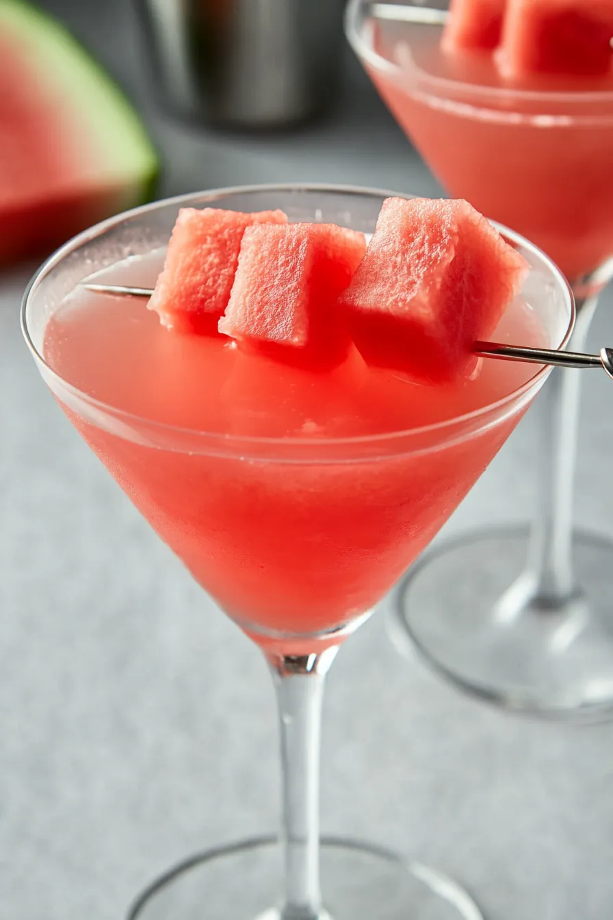 Quick Watermelon Cosmo Martini