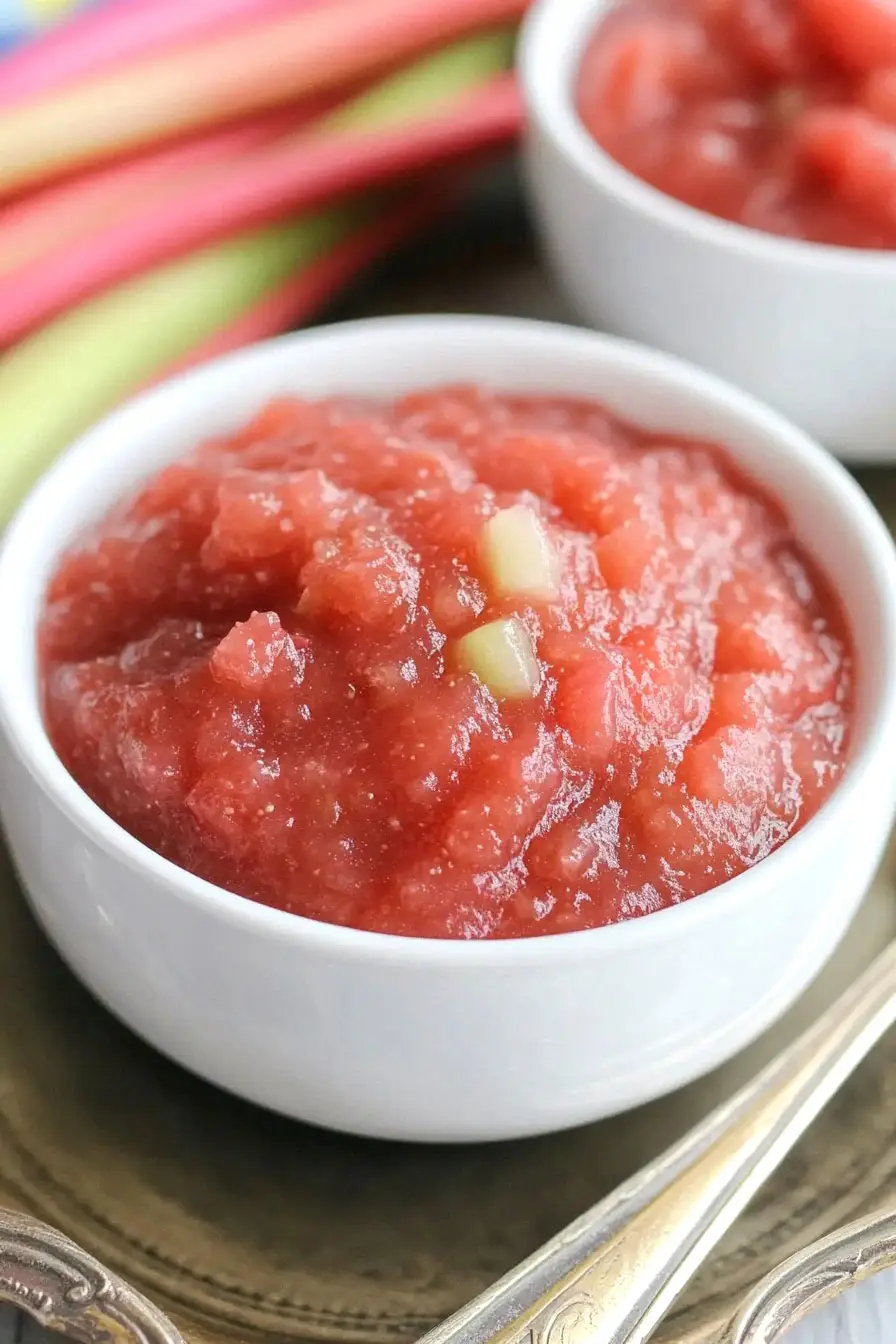 Moist Rhubarb Tapioca Sauce