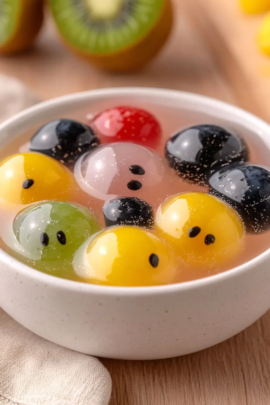 Fun Fruit Salad Jelly Balls