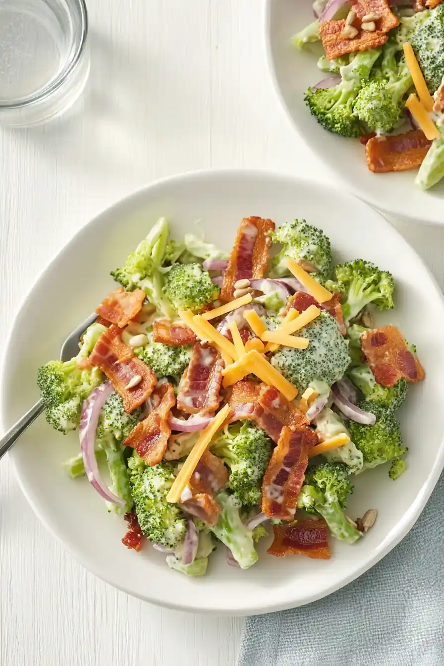 Juicy Broccoli Salad with Bacon Jam