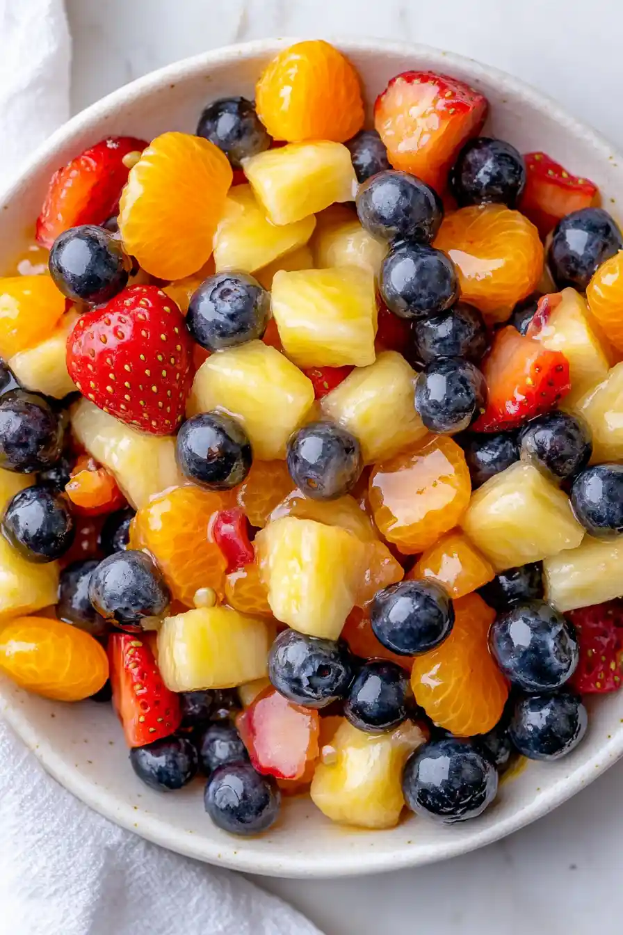 Quick Glazed Fruit Salad