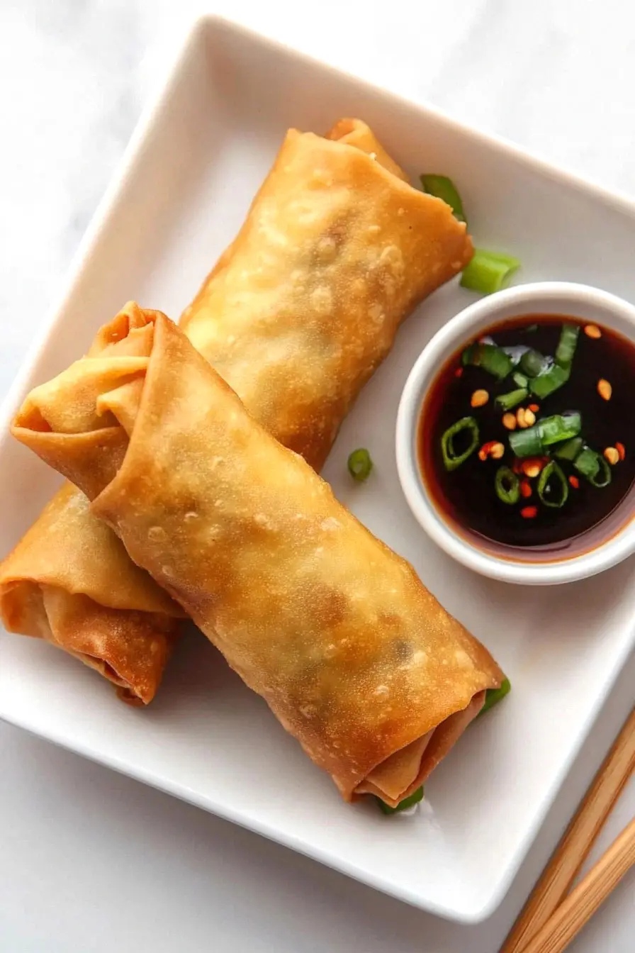 Flavorful Halibut Egg Rolls