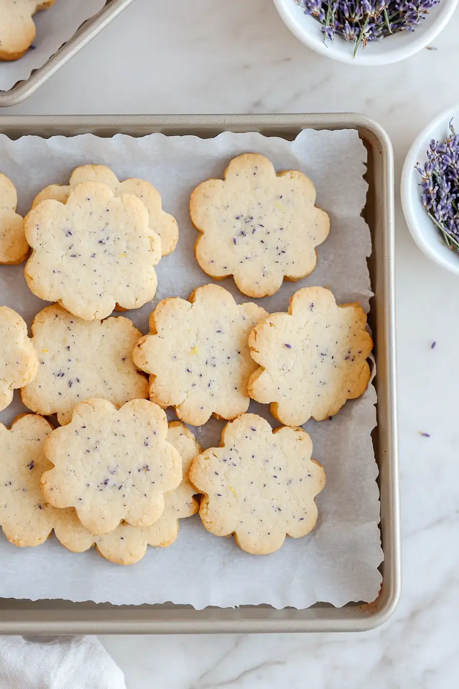 Classic Lemon Lavender Shortbread