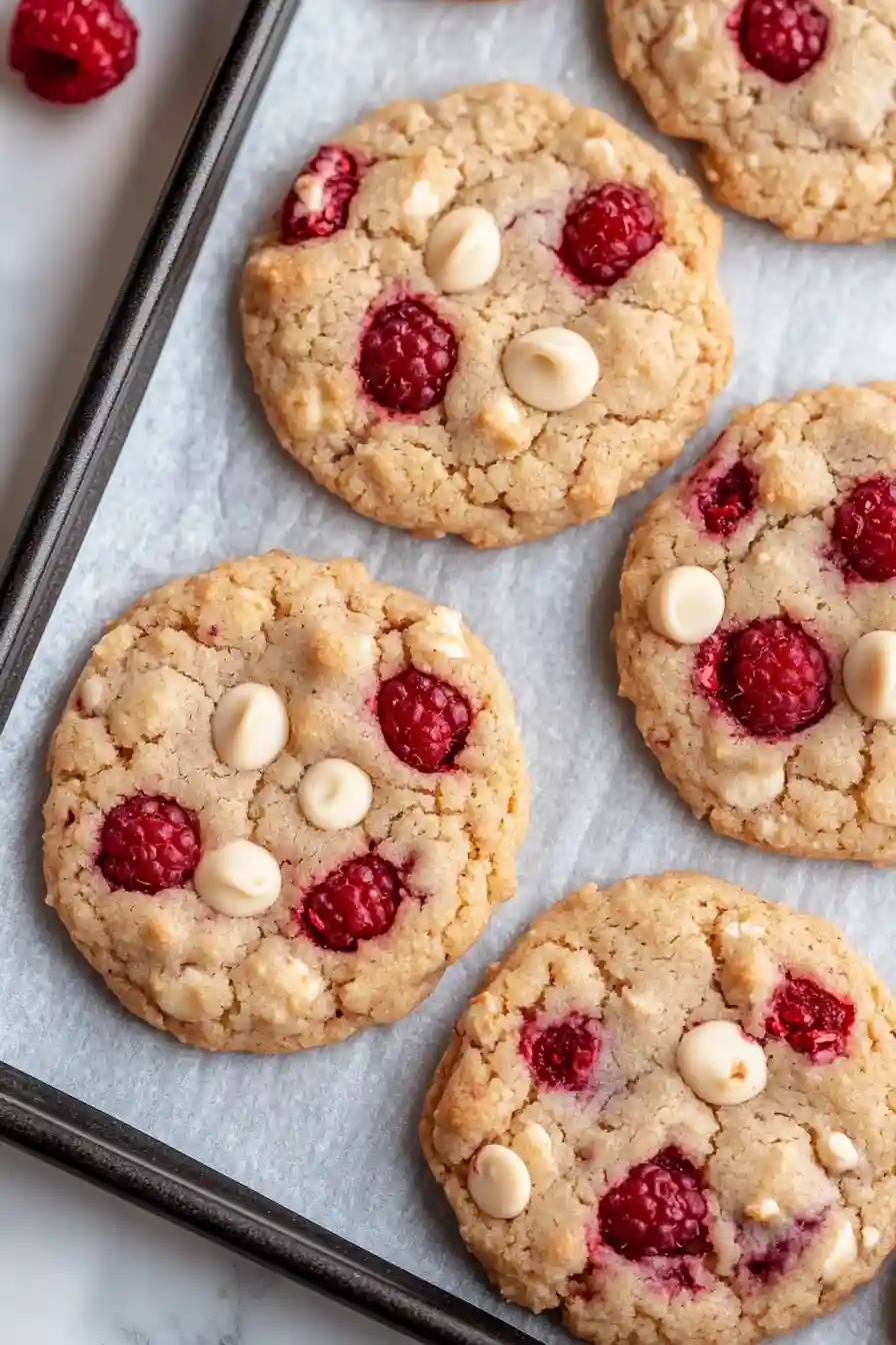 Easy Vegan Raspberry Cookies