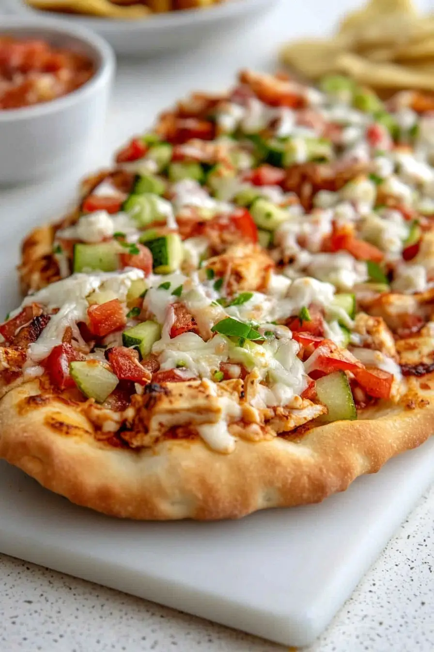 Tasty Loaded Flatbread Pizza